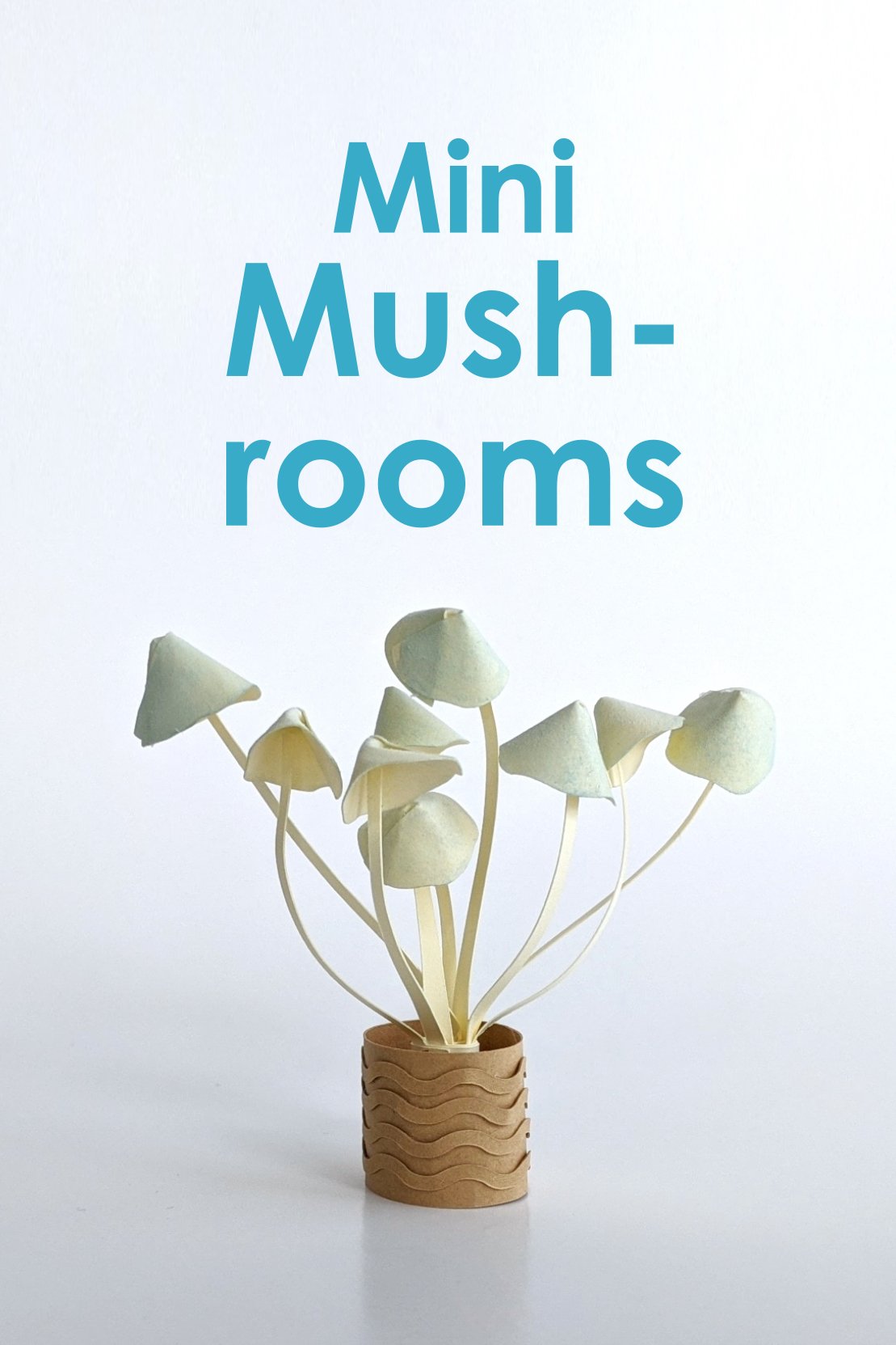 Mushroom Papercraft Template for Cutting Machines