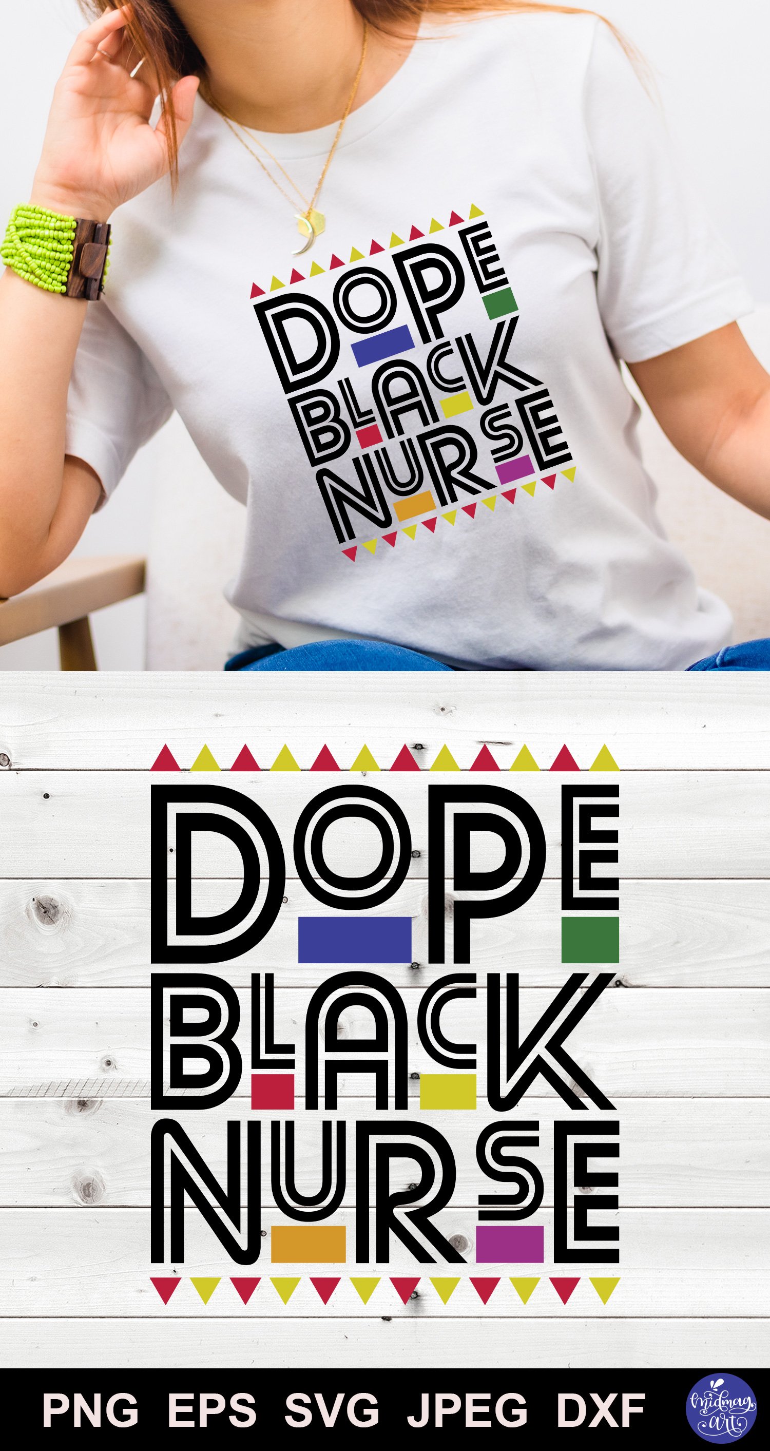 Dope black nurse svg, melanin svg (2419207)