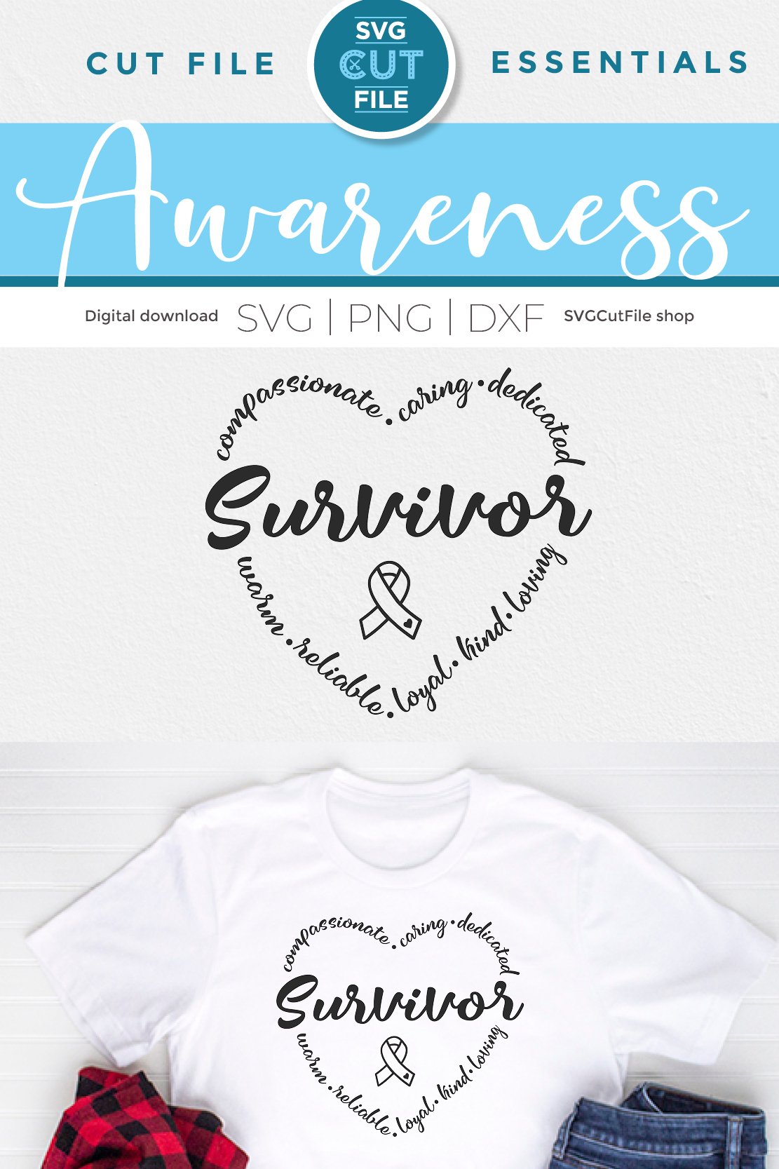 Survivor svg, a cancer surviver svg file for crafts