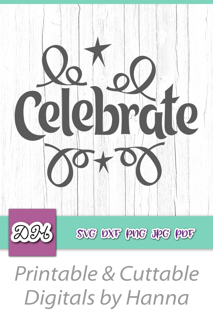 Celebrate Word Sign Winter Holidays Celebration Party Sign