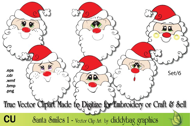 Santa Smiles 1 Vector