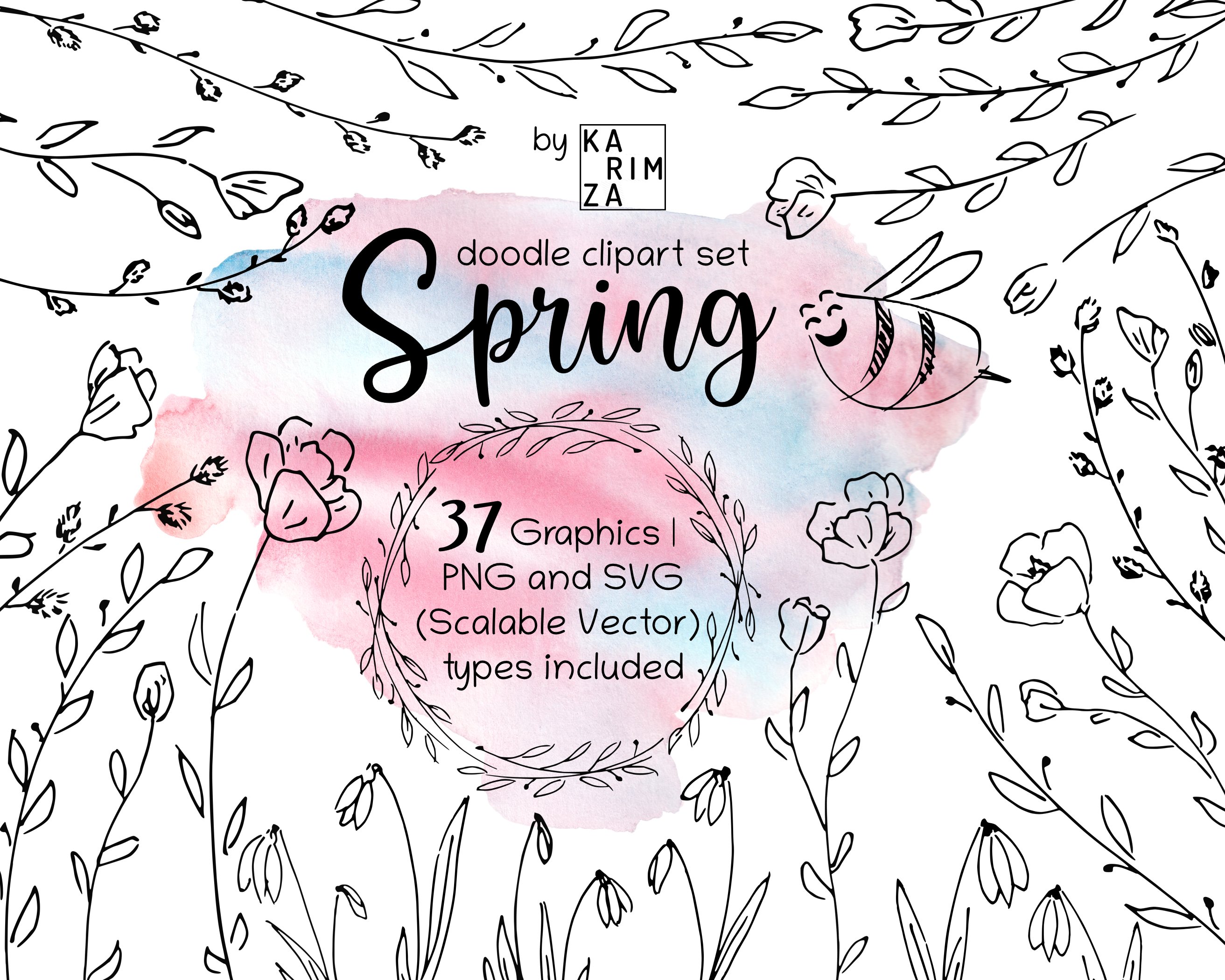 Flower svg, Spring Floral svg bundle