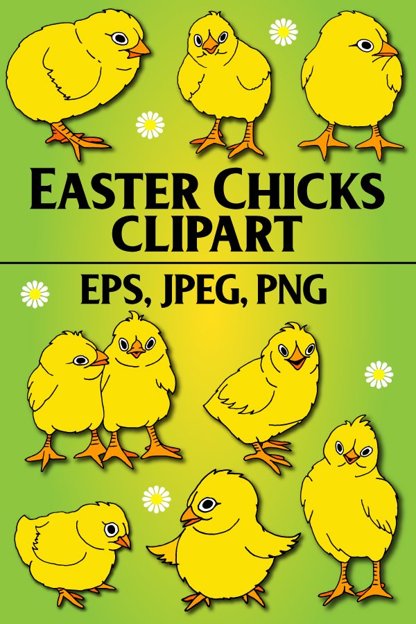 Easter Chick png | Cute Easter Chicks Clipart Graphics