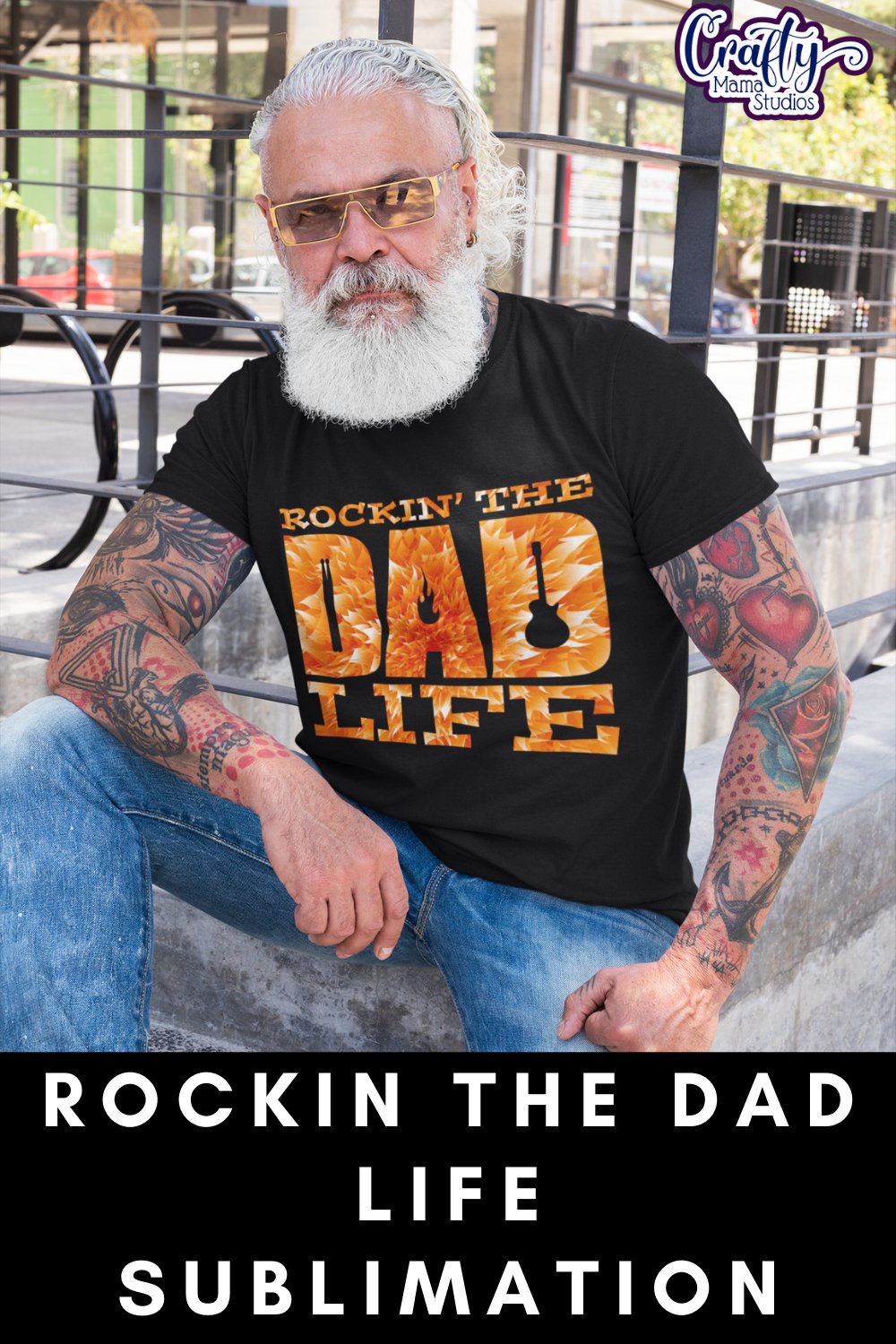 Rockin the Dad Life | Dad Life Png Design