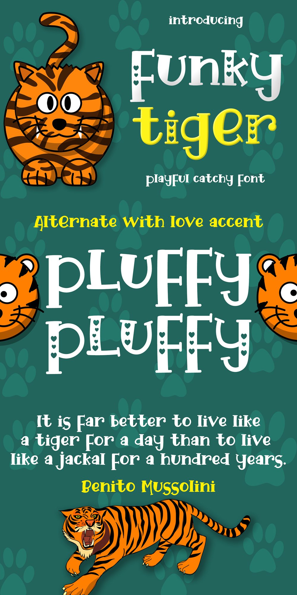 Funky Tiger - Playful Display Font