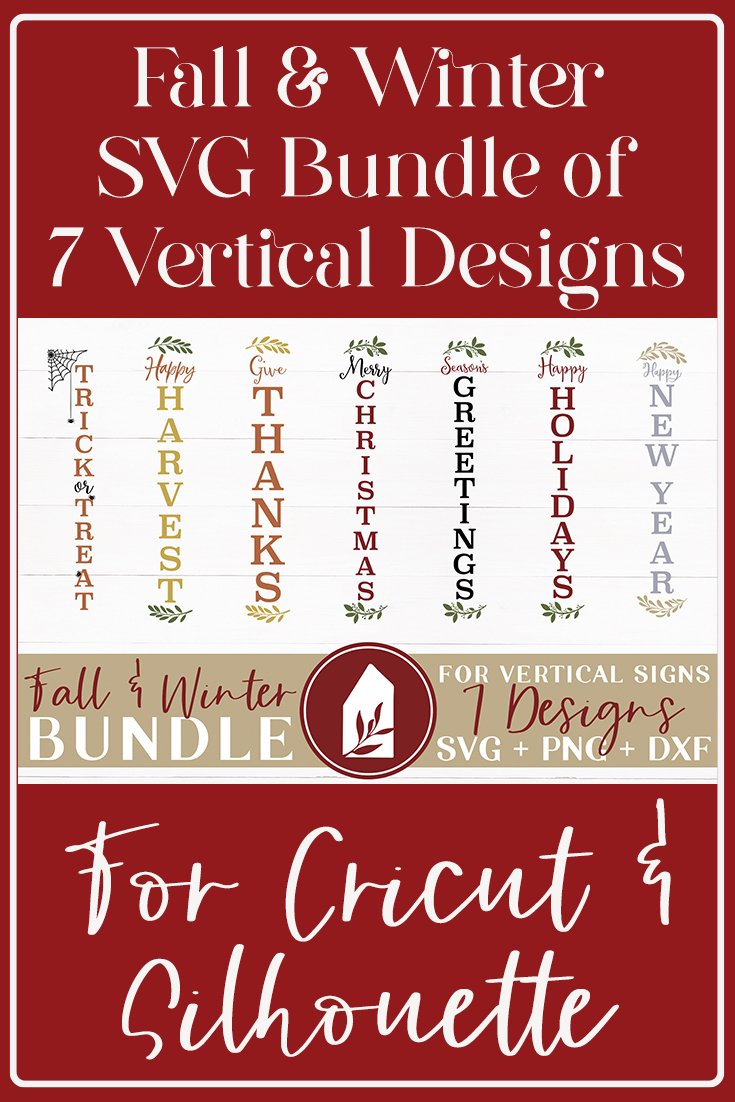 Fall & Winter Porch Sign Bundle of 7 Designs