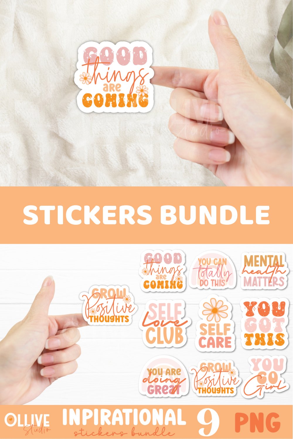 Inspirational Stickers Bundle | Sticker PNG