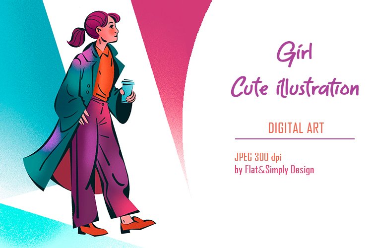 Printable Wall Art Girl JPG/PNG file, digital art (1596912)