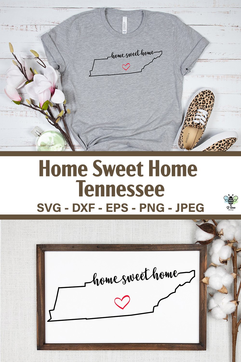 Tennessee Home Sweet Home SVG | State Pride SVG