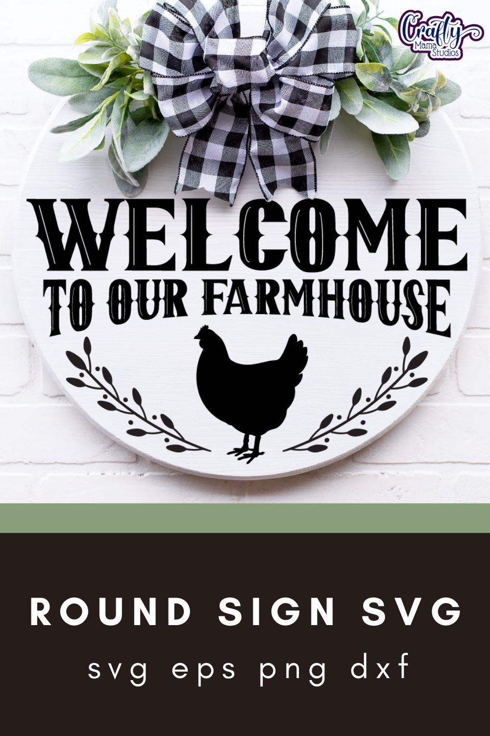 Farmhouse Home Round Sign Svg | Welcome To Our Farmhouse