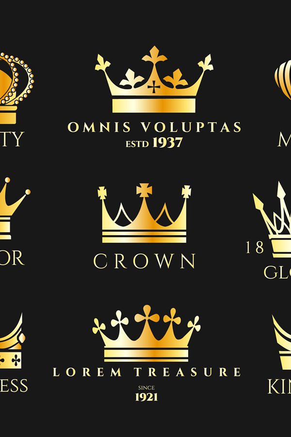 Crown logo set (1247003)