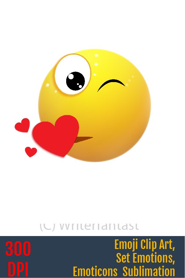 Emoji Clip Art, Set Emotions, Emoticons (1271971)