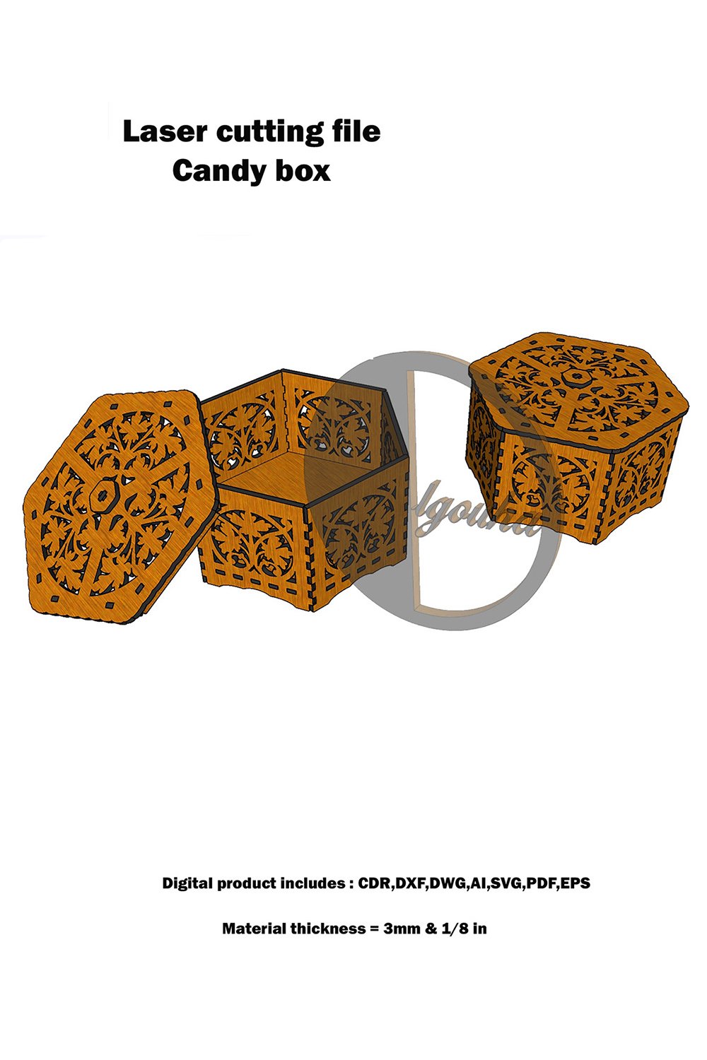 Candy Box - laser cutting file
