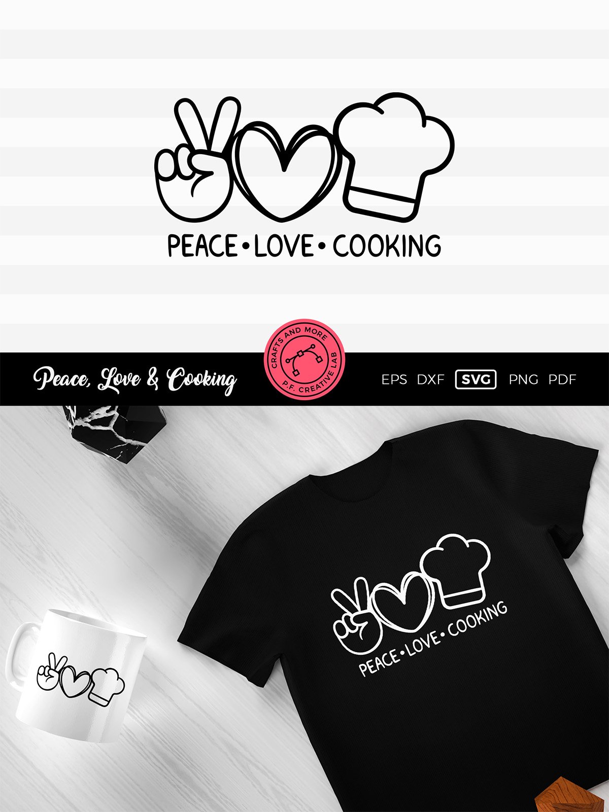 Peace Love Cooking Designs
