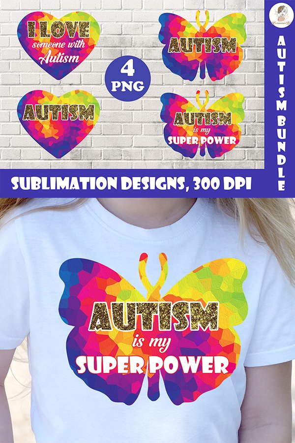 Autism Sublimation Bundle PNG, Autism Awareness