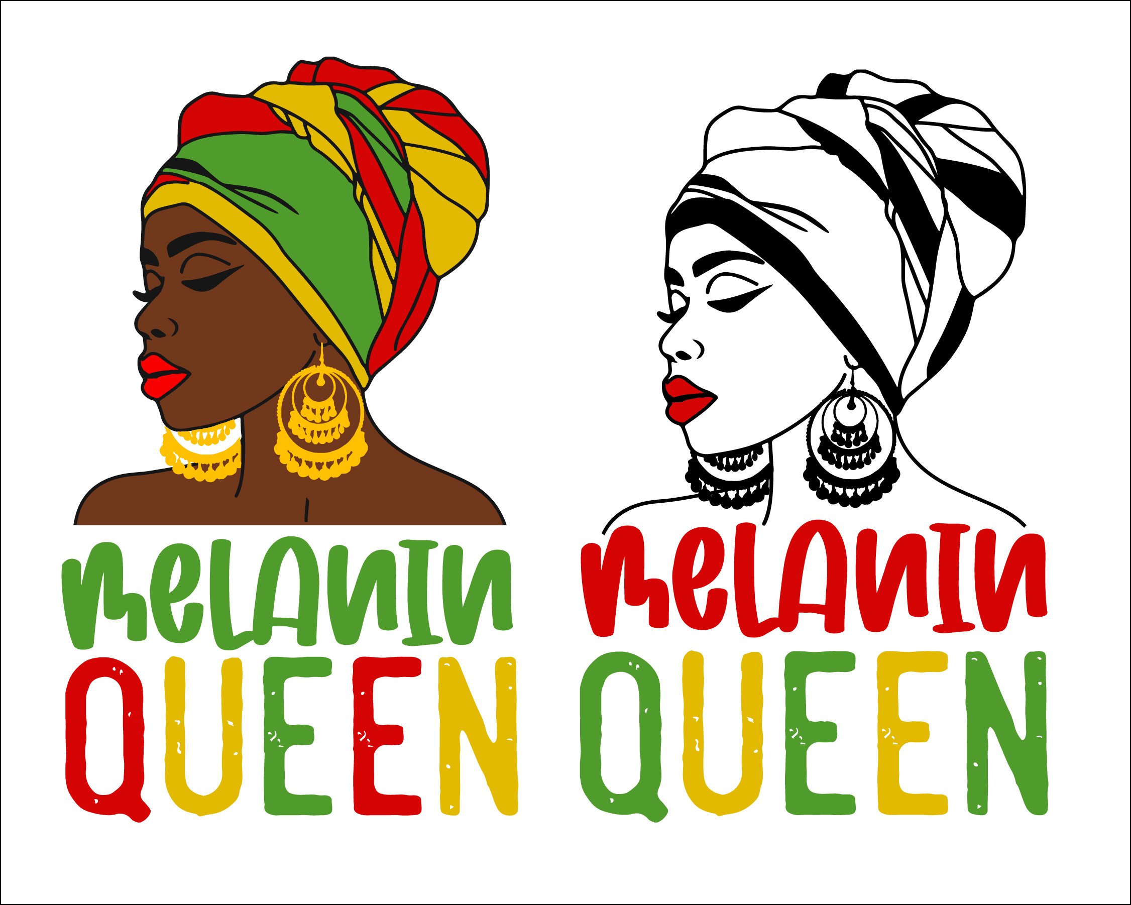 Bundle svg Black woman Nubian Princess black woman (971399)