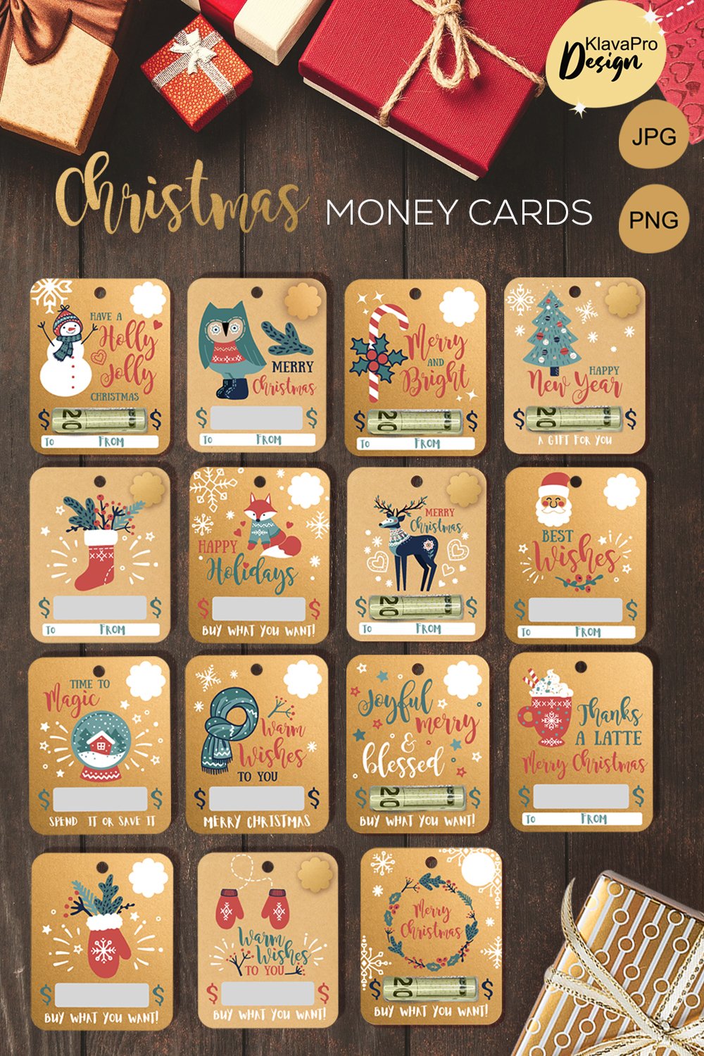 Christmas Money Card Bundle. Printable Christmas (2284732)