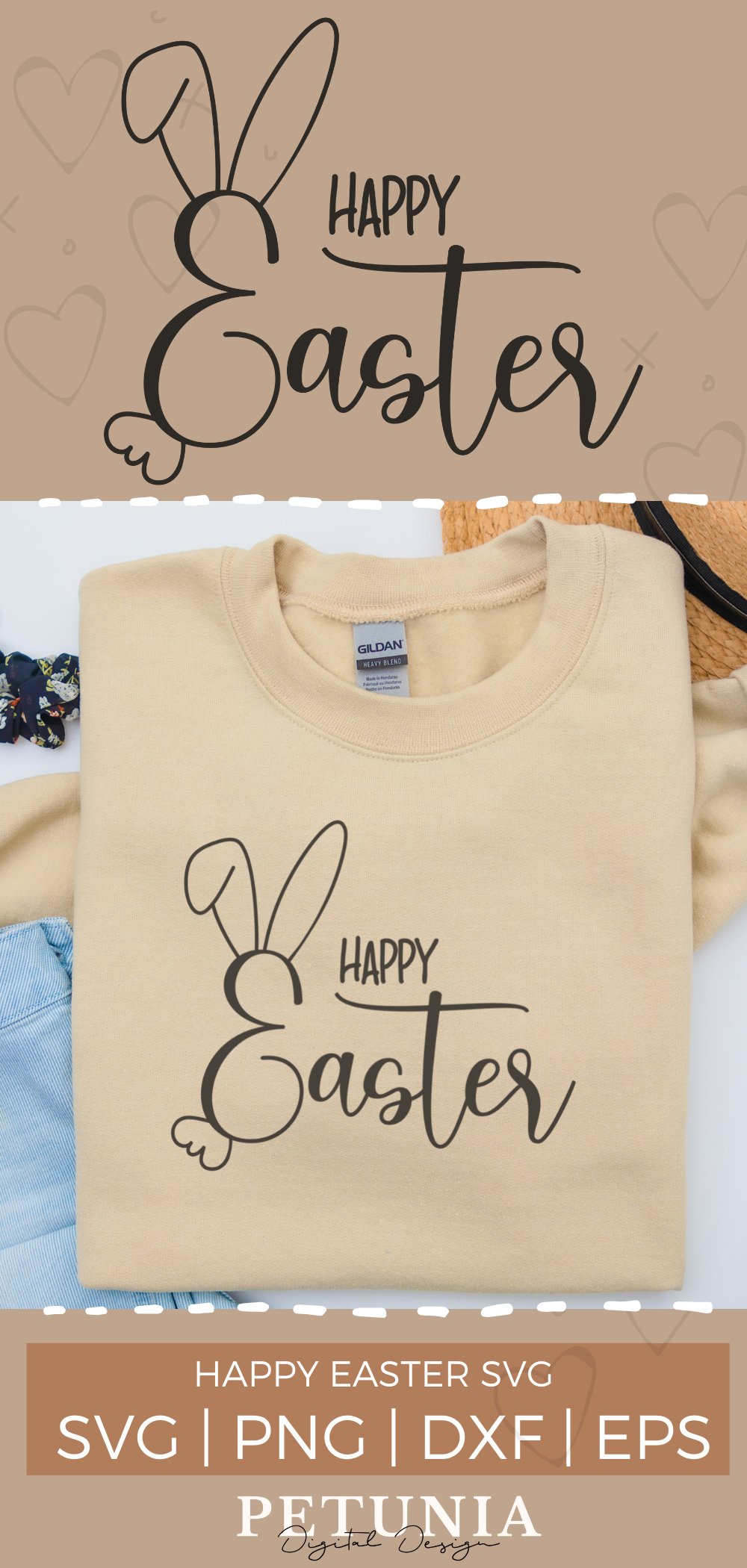 Happy Easter Svg Funny Bunny SVG