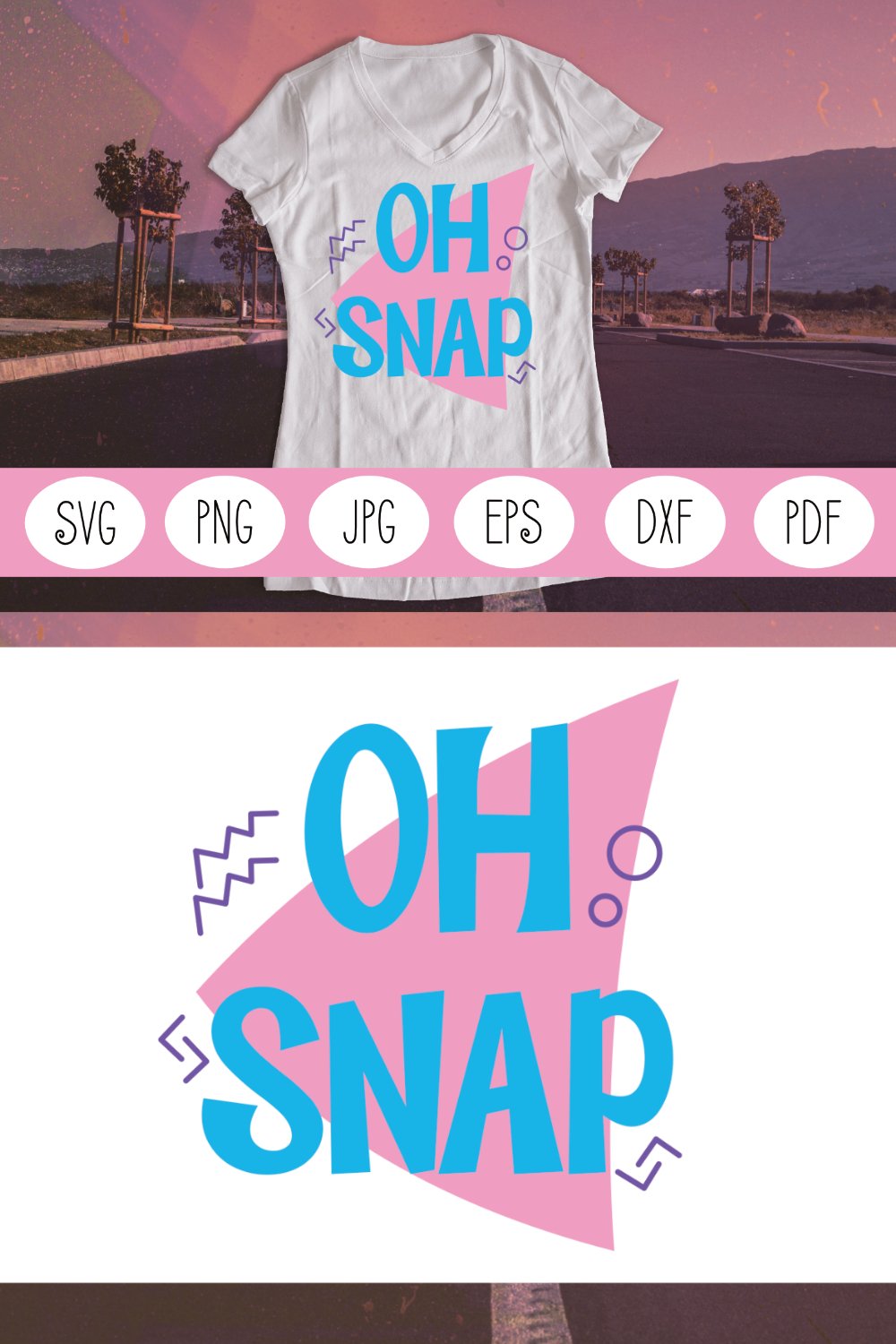 Oh Snap SVG | 90s Quote SVG | 90s Phrase SVG | 90s Saying