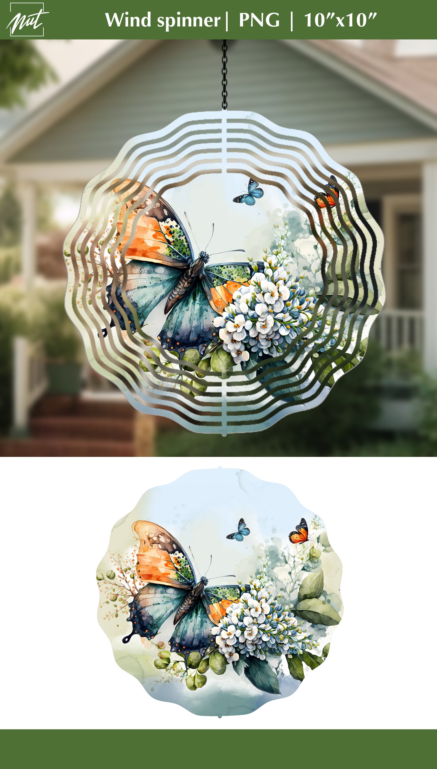 Wind spinner designs, sublimation design