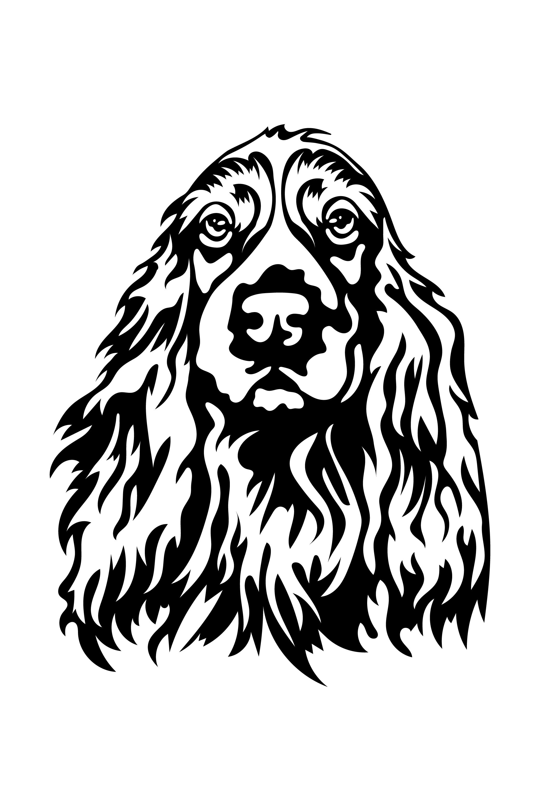Cocker Spaniel /Dog Svg/Png/Jpg/Ai/Vector purebred breed