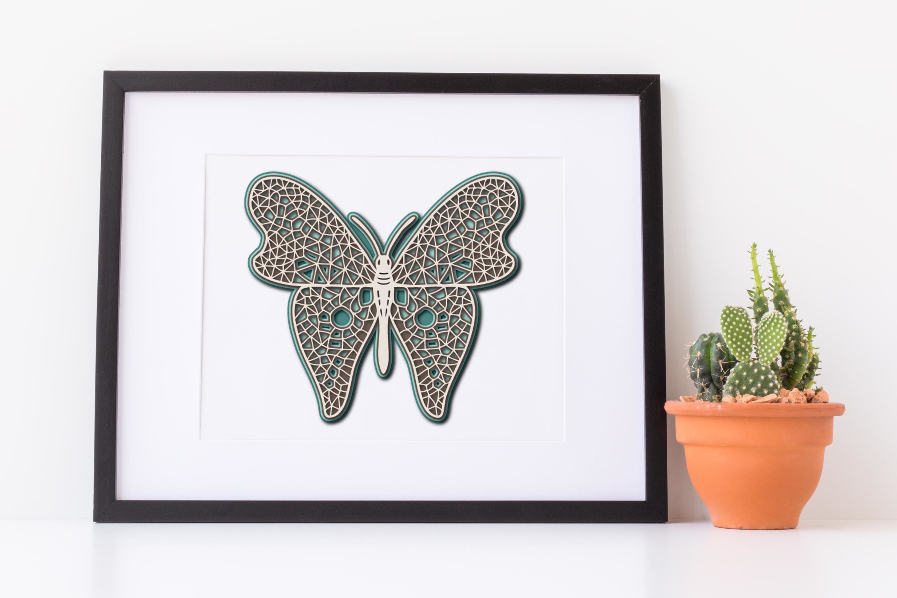 3D layered Butterfly Cut file (1132017)