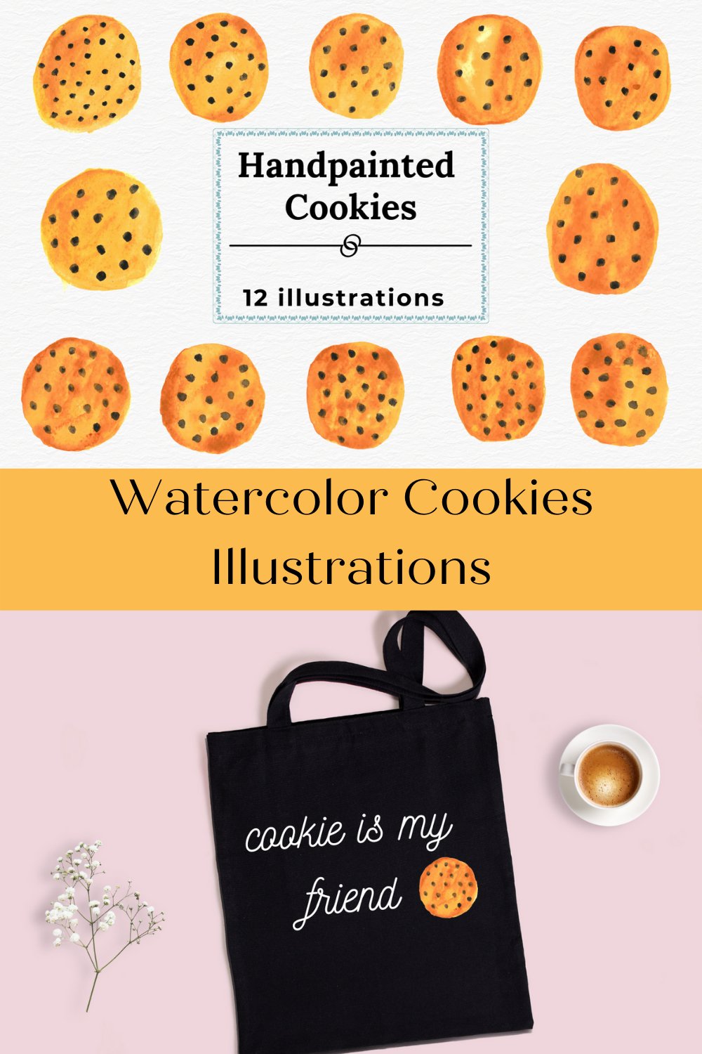 Watercolor Cookies Illustrations (2509121)