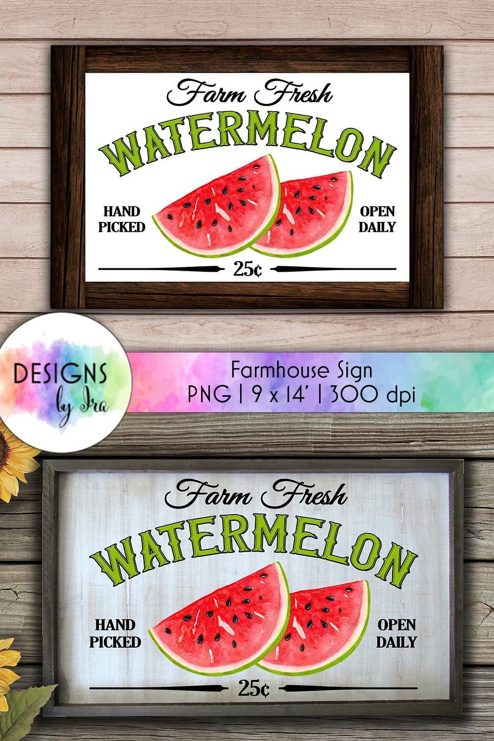 Farm Fresh Watermelon Sign | Watermelon Farmhouse Sign
