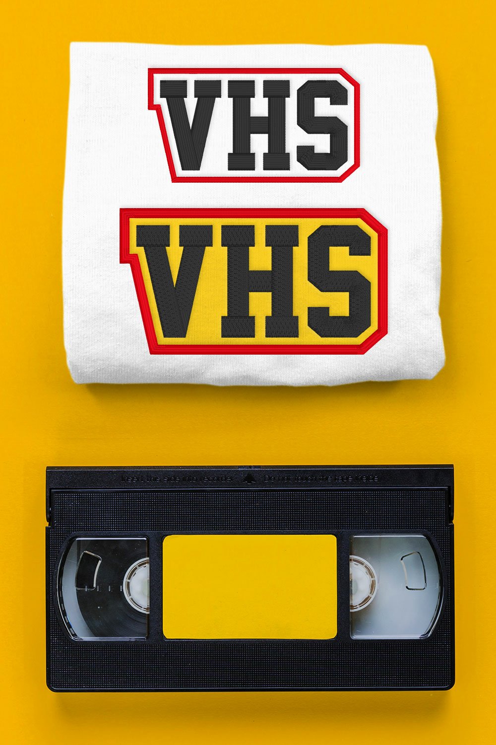 VHS High School Initials Embroidery File