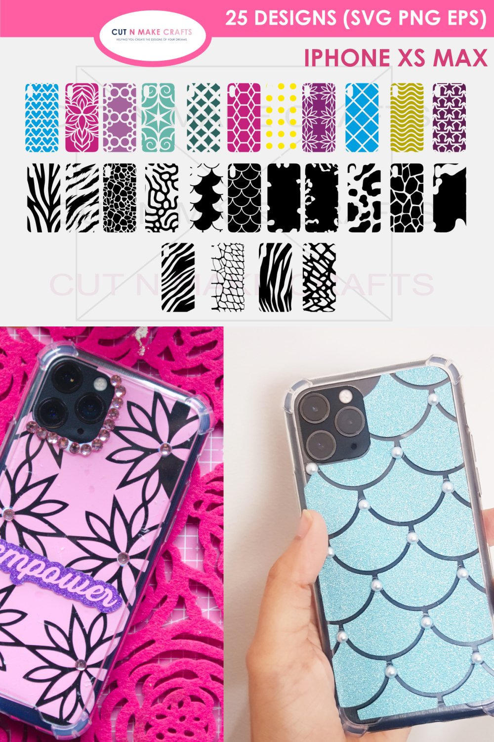 26 iPhone XS Max SVG Designs| Phone Case Decals