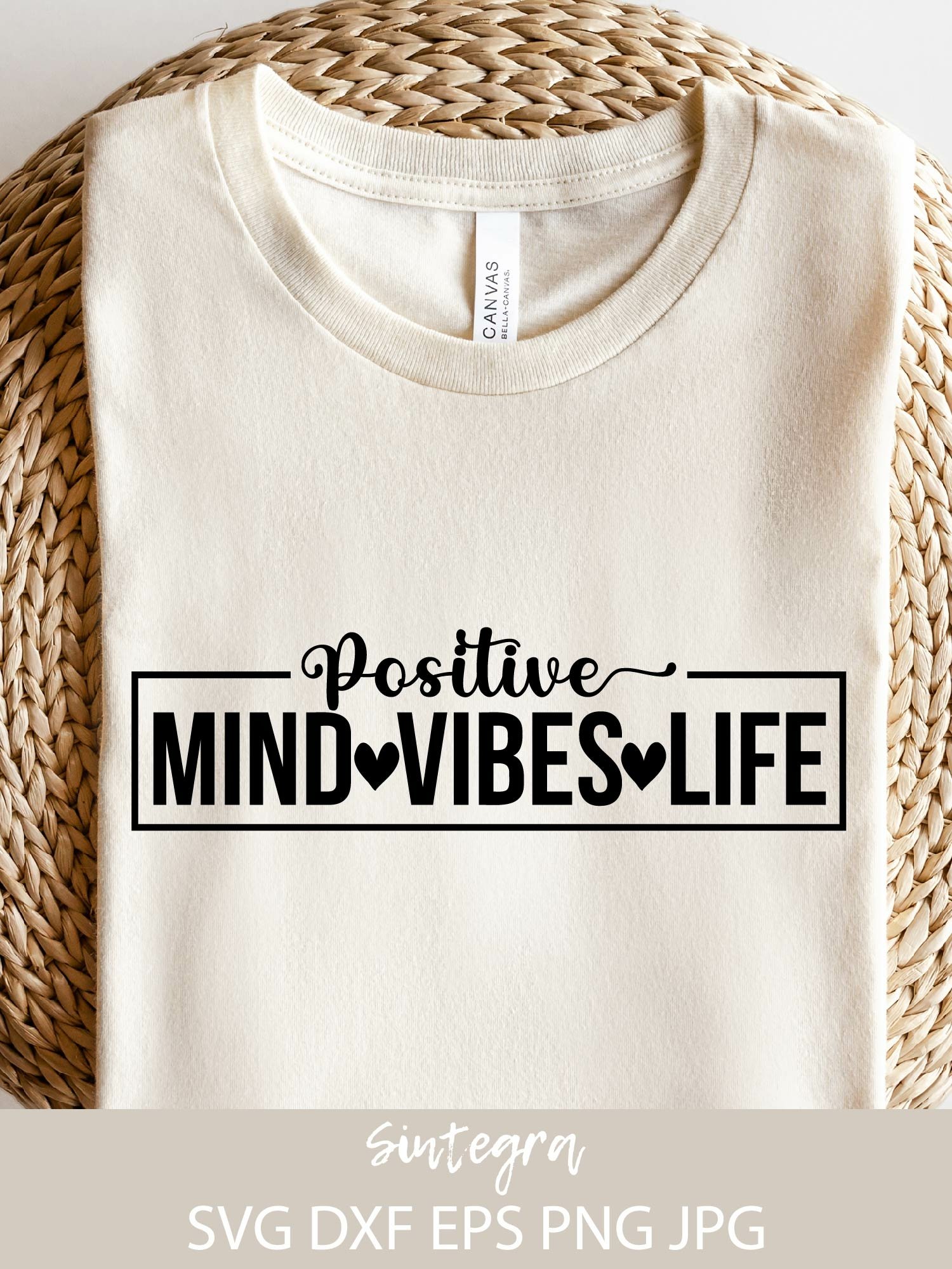 Positive Mind Vibes Life SVG (2218027)