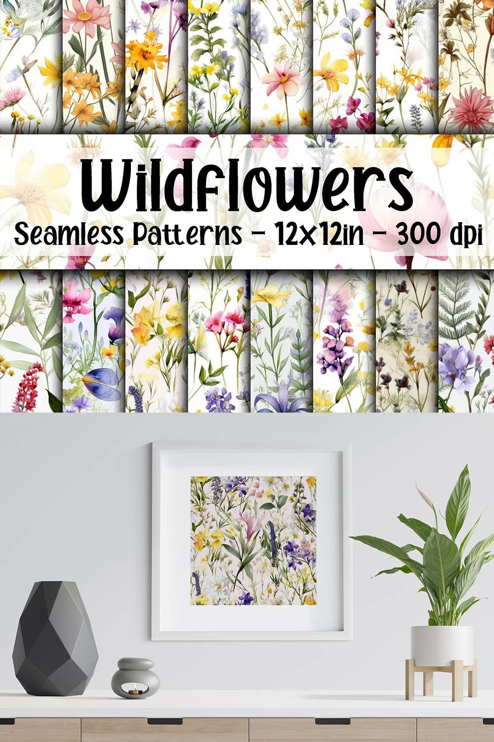 Seamless Cherry Blossoms Digital Paper