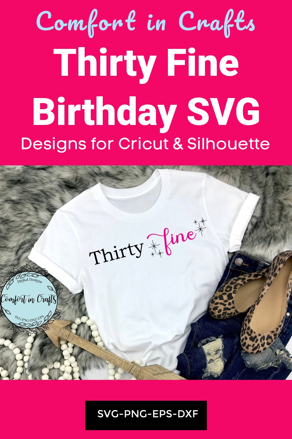Thirty Fine Birthday SVG and Sublimation