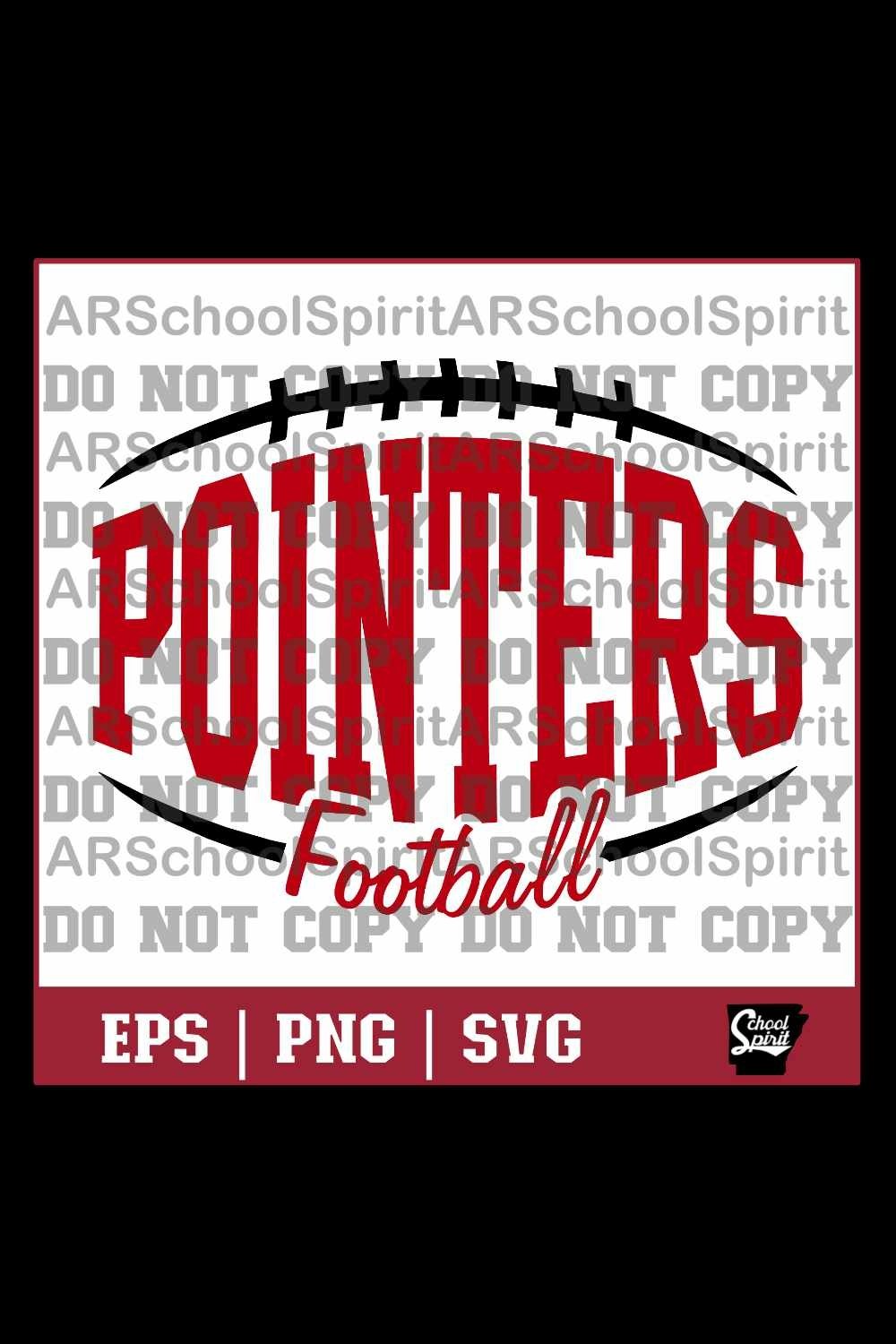 Pointers Football SVG Shirt Design