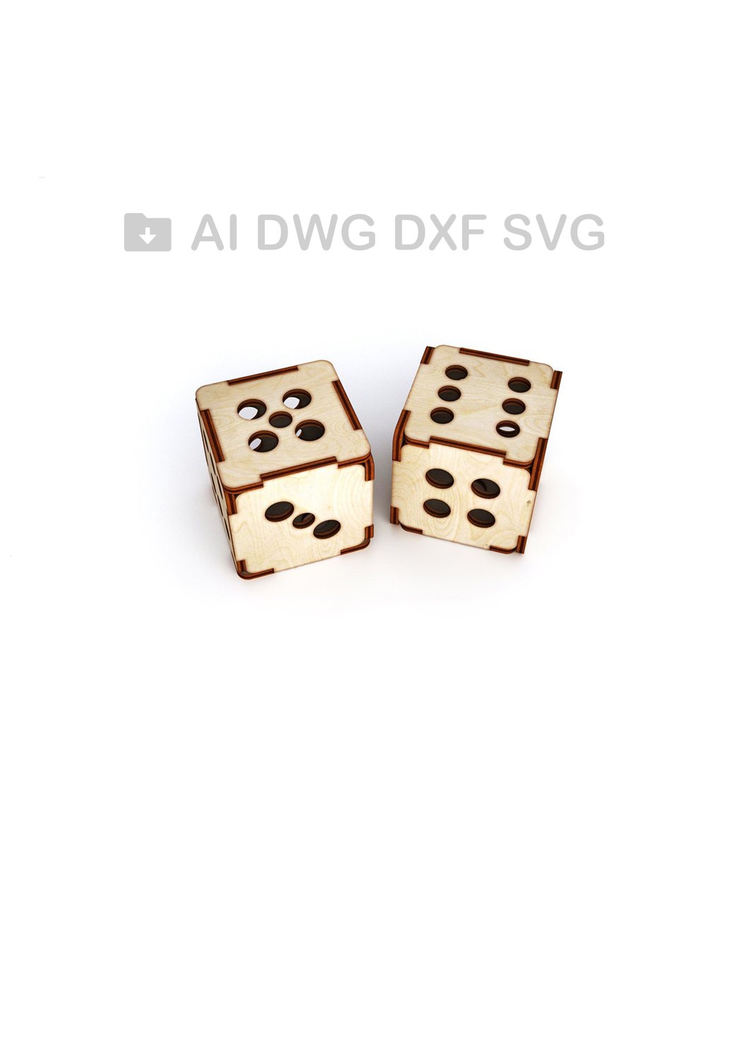Dice vector for CNC in svg vector file (1980445)