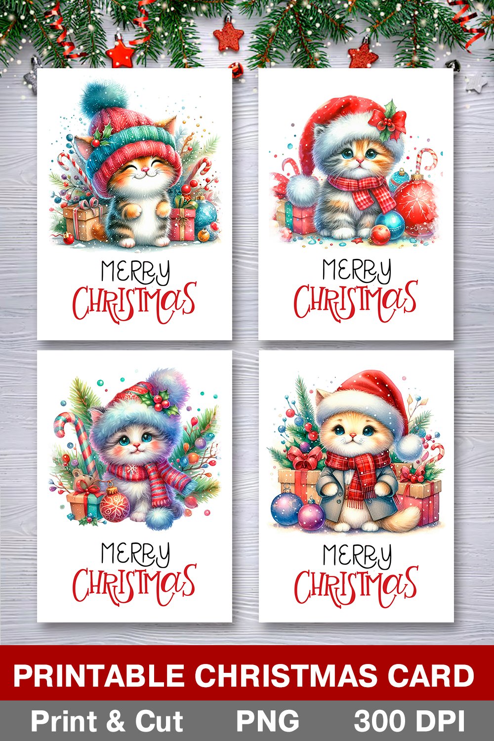 Merry Christmas Card printable