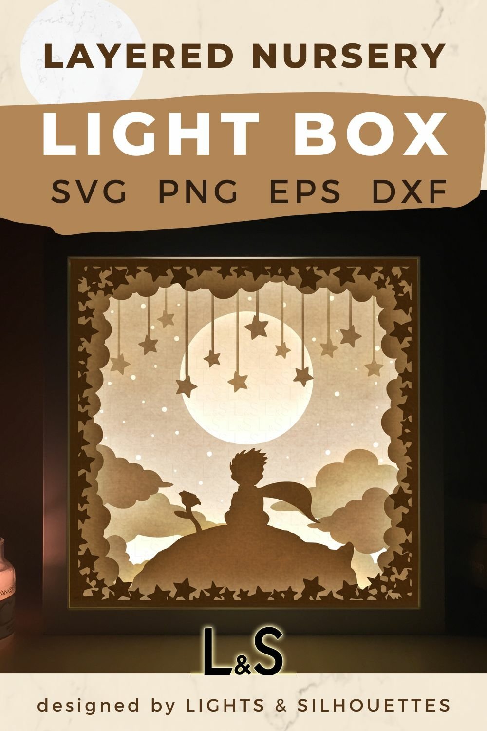 Baby Lightbox | Layered Shadowbox SVG