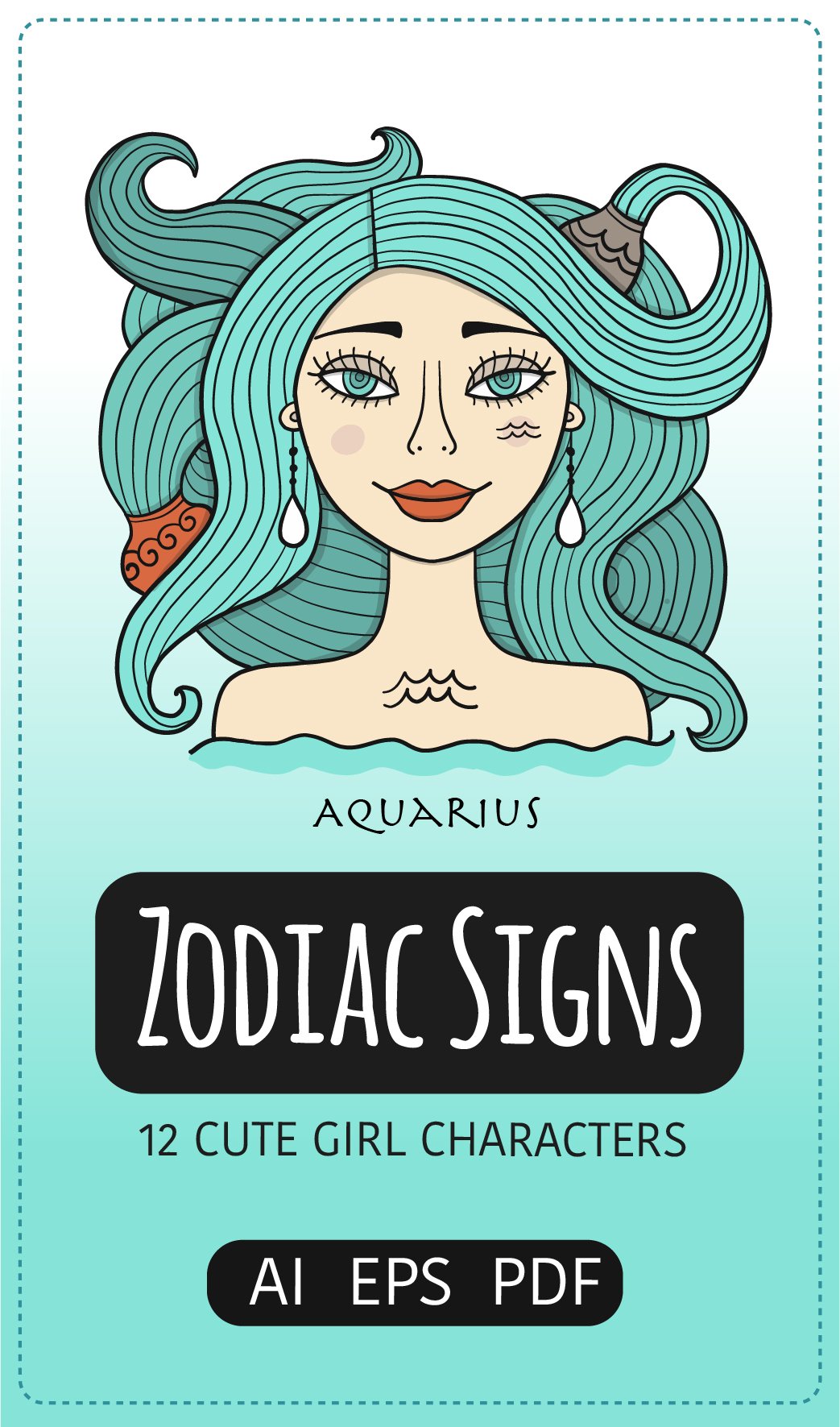 12 Zodiac Girls. Astrology signs and Horoscope