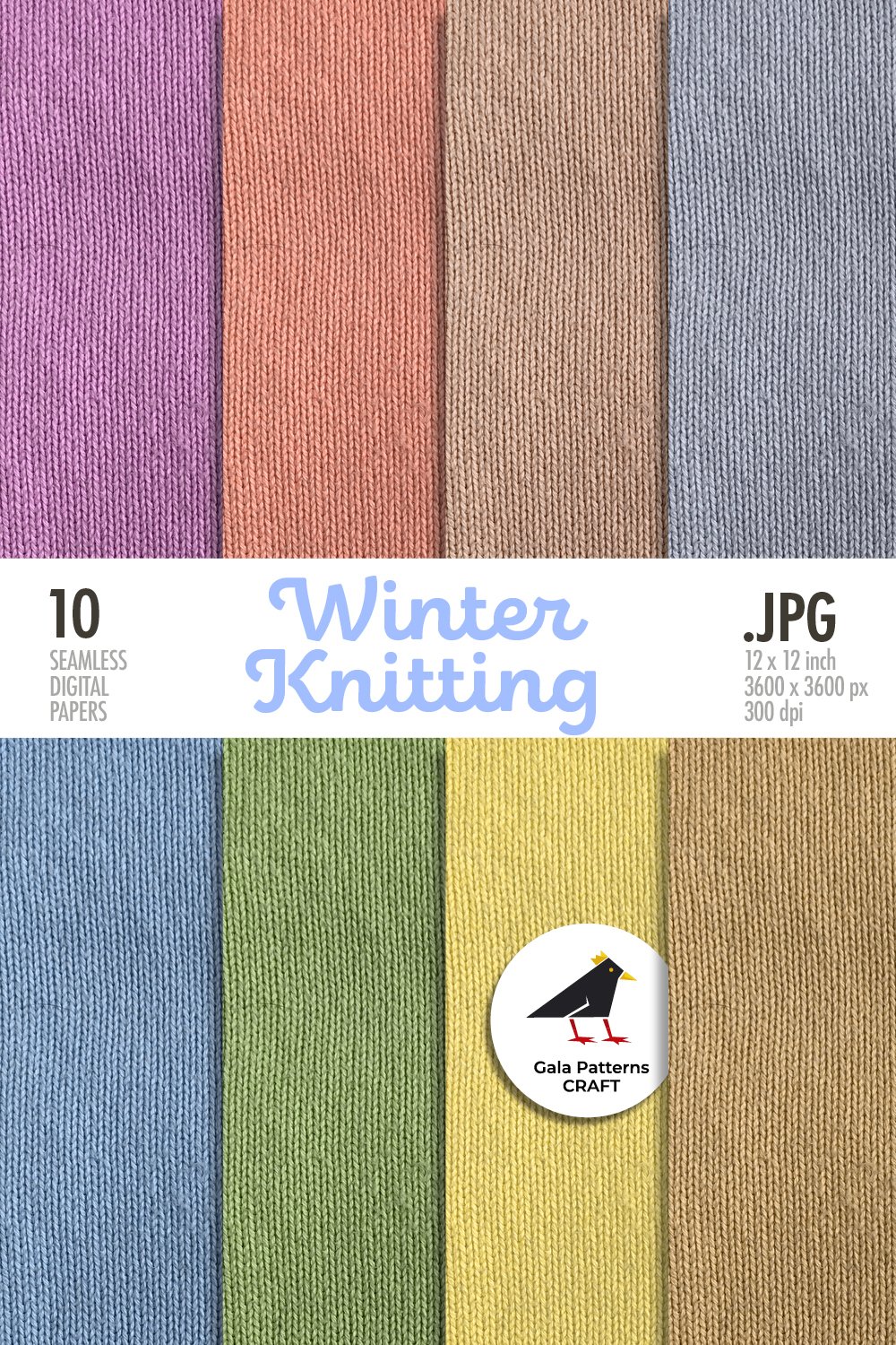 Knitting Digital Papers | Pastel Yarn Paper |knitted pattern