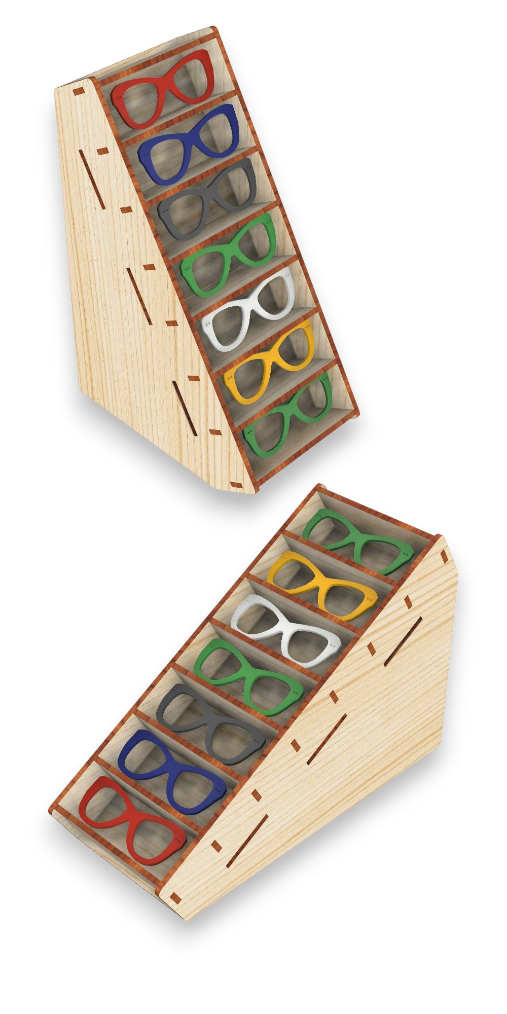 Laser cut display file Sunglass display case, (2666651)