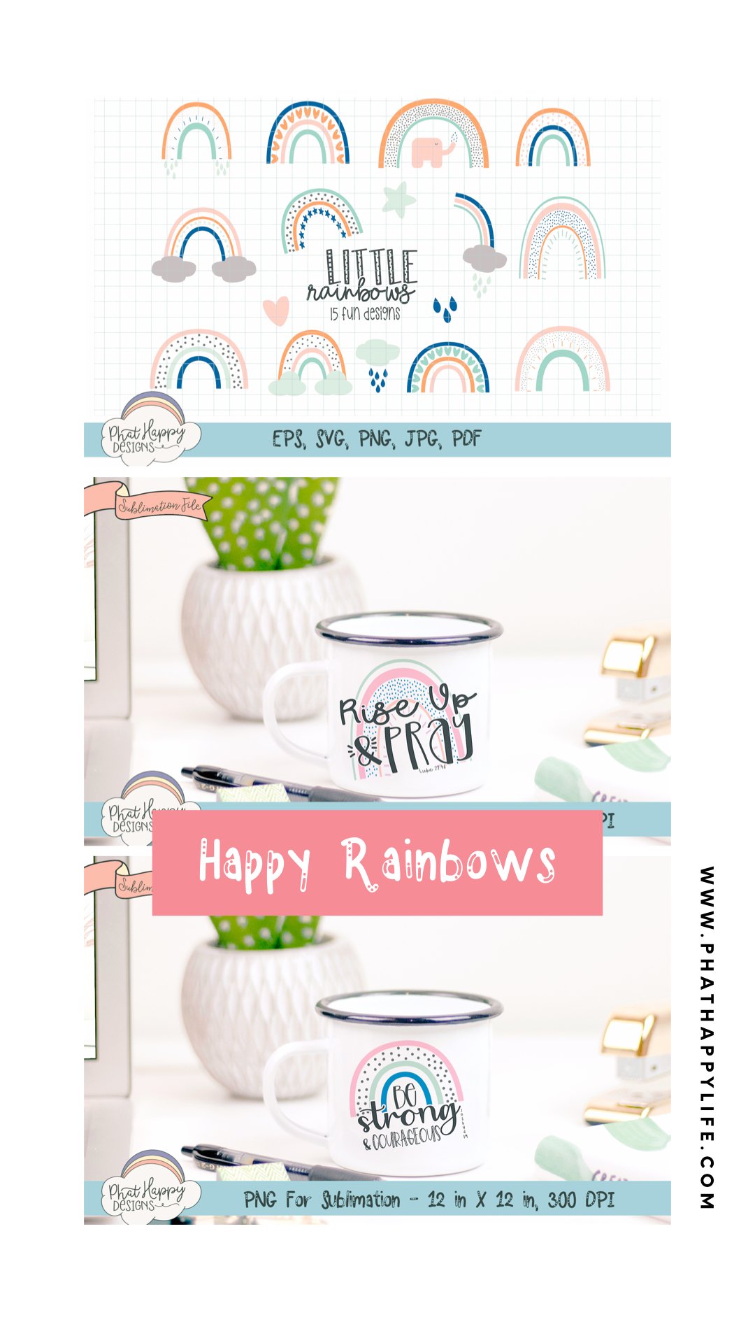 Little Rainbows - 15 Fun Rainbow Designs