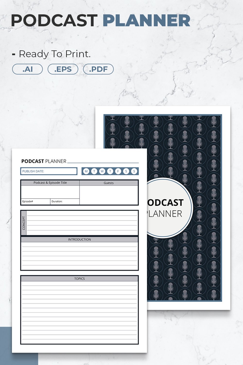 Podcast Planner | Printable Template (2399497)