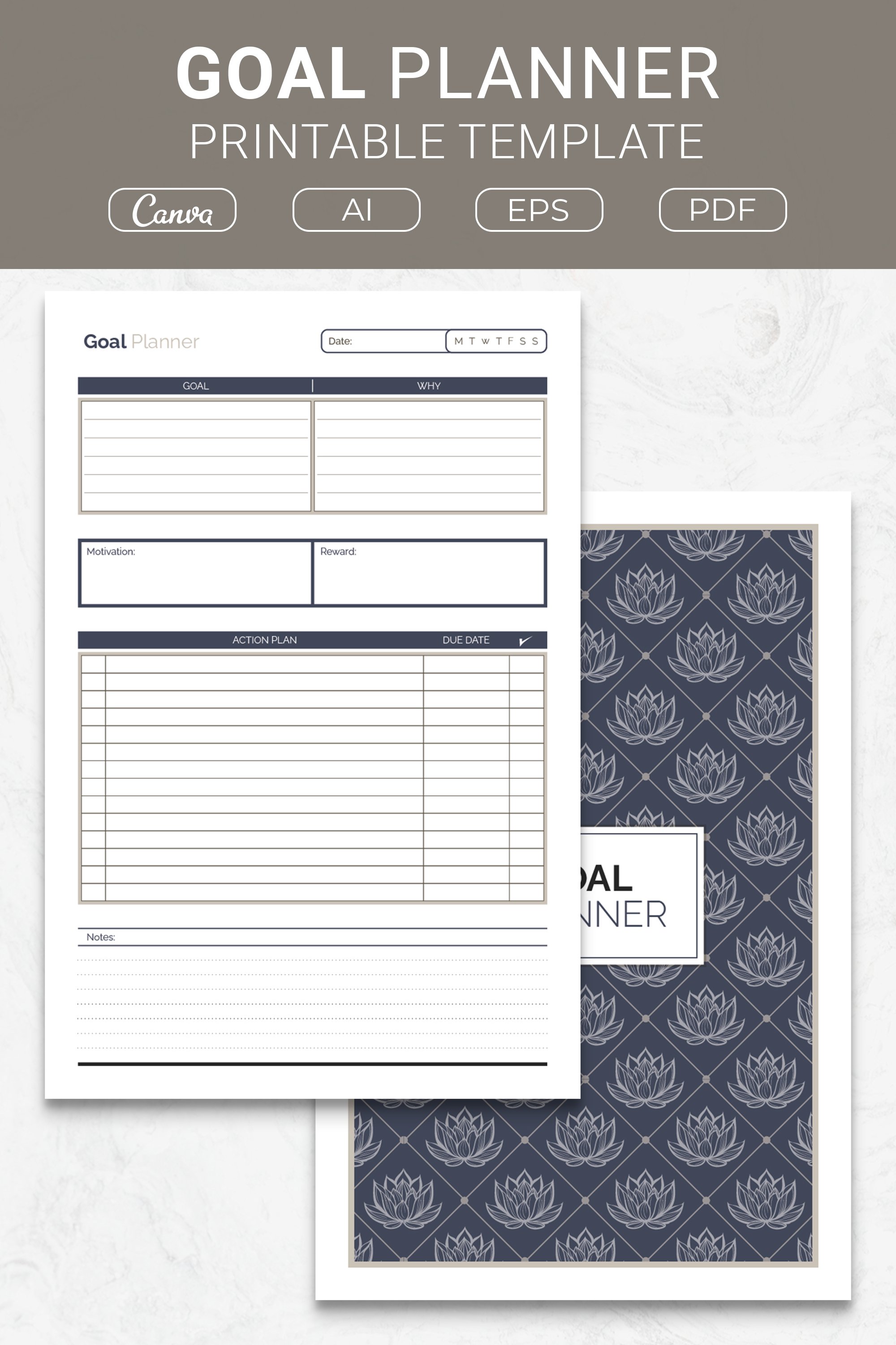 Goal Planner Printable Template (2658926)