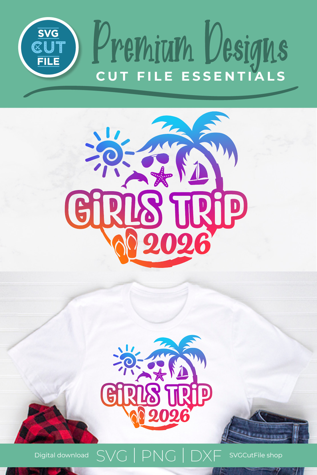 2026 Girls Trip svg - Great for a Girls Vacation or Trip