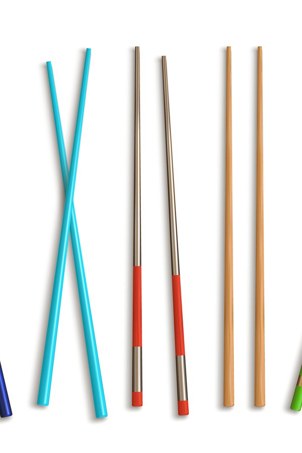 Realistic wooden chopstick designs for asian food, chinese u