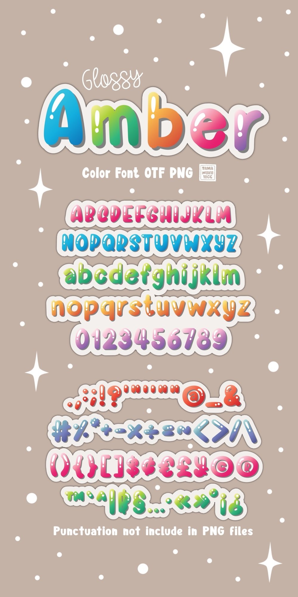 Glossy Amber OTF PNG