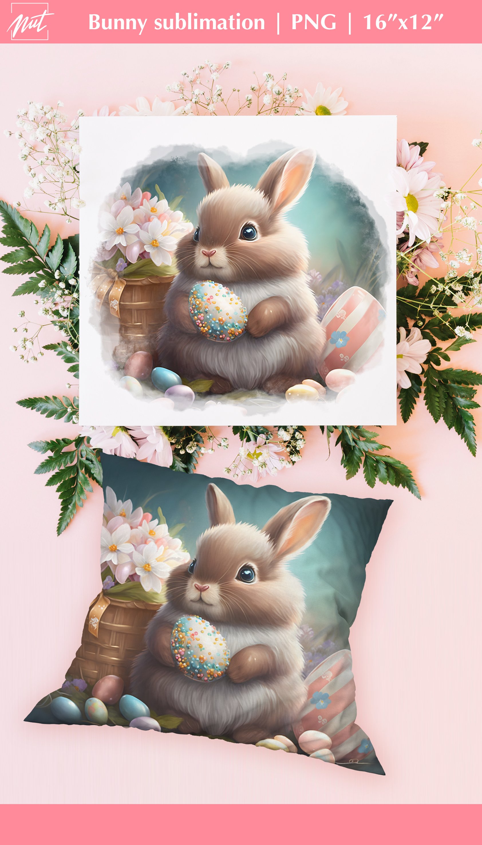 Easter bunny, easter sublimation design Easter tshirt design