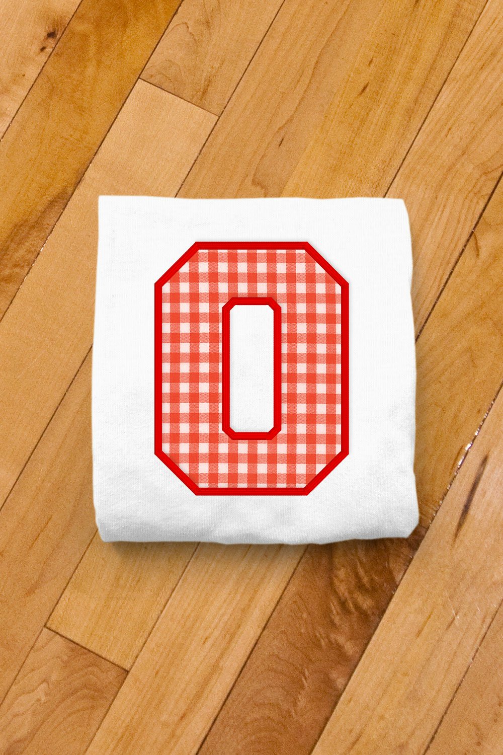 Varsity Number 0 Applique Embroidery File