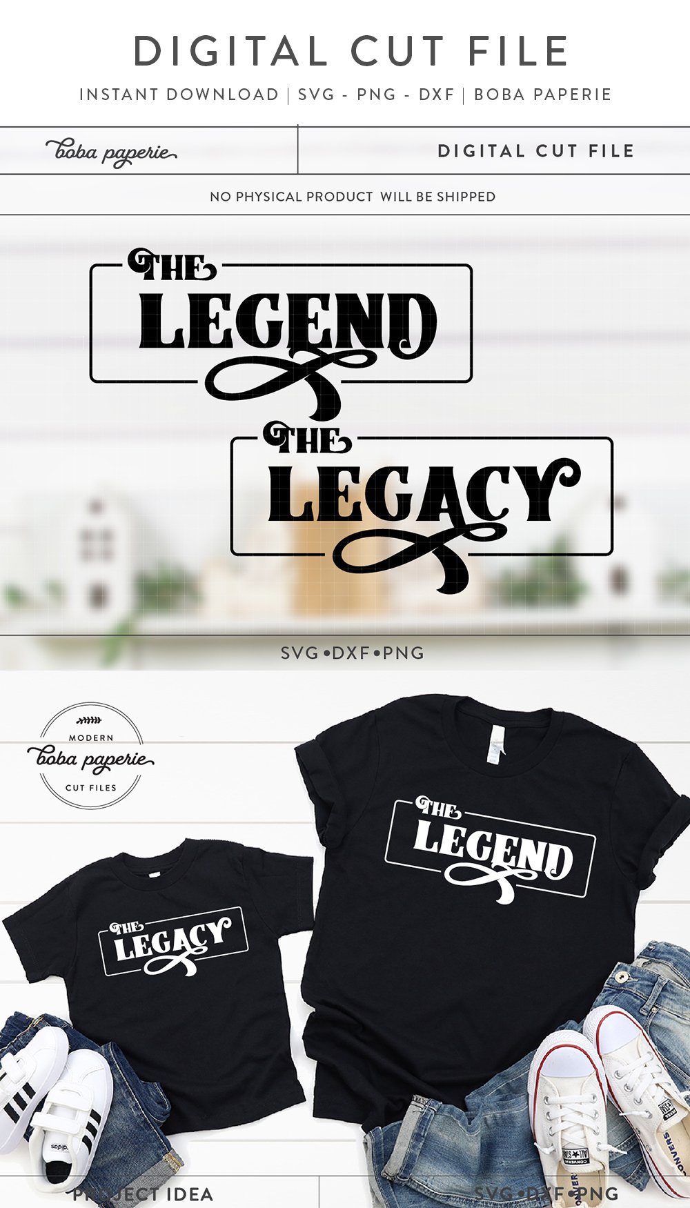 Legend Legacy SVG | Fathers Day | Dad and me shirt (1393585)