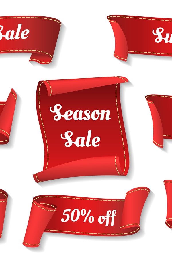 Red sale ribbons (1202534)